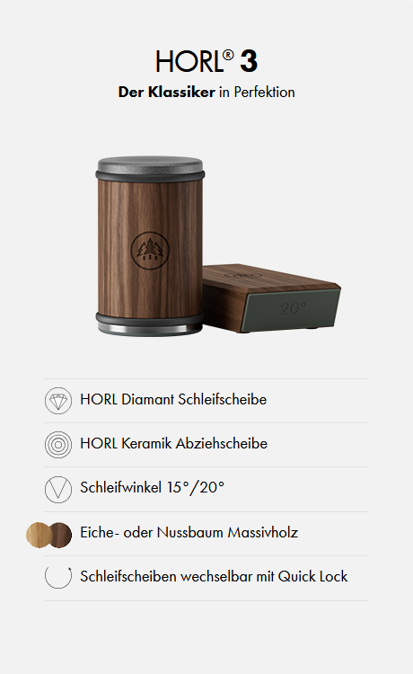 HORL 3 Cruise Rollschleifer & Magnetschleiflehre